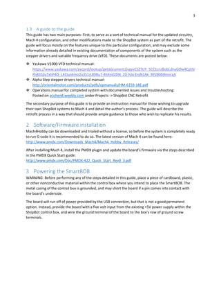 Mach 4-PMDX Shopbot Retrofit Guide | PDF