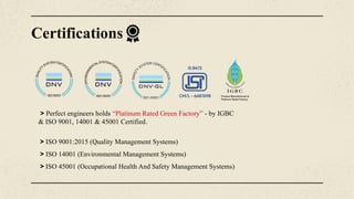 industrial exposure training ( IET ) ppt presentation about perfect engineers | PPTX
