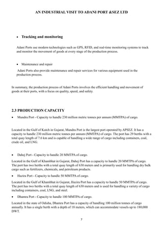 Adani Port report | DOCX