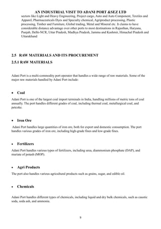 Adani Port report | DOCX
