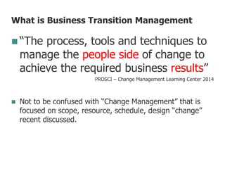 Transition & Change Management Presentation | PPTX