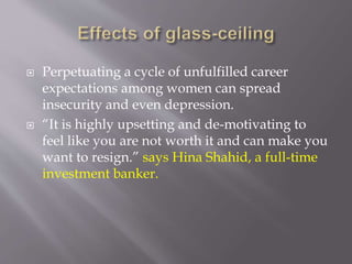 GLASS CEILING EFFECT IN PAKISTAN | PPTX