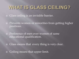 Glass Ceiling Effect
