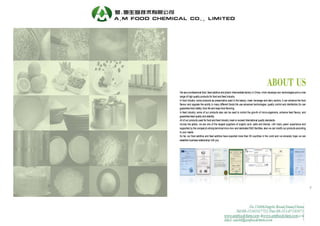 AM Food Chem catalog | PDF