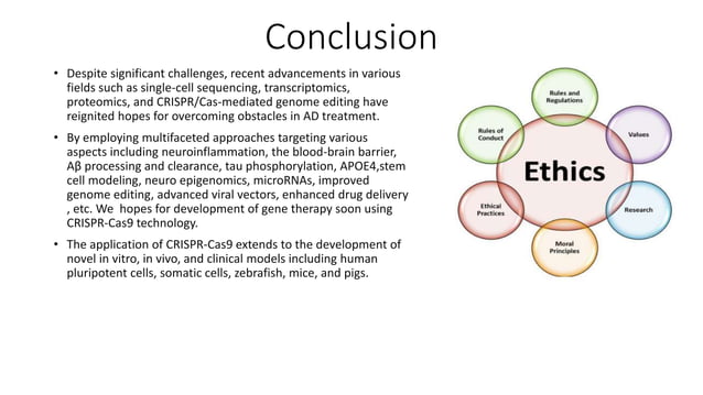 CRISPR-Cas9 technology in Developing Alzheimer Disease Therapeutics:Review | PPT