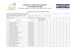 22BTLED-HE3A-ATTENDANCE_23.docx202030405 | PPT | Free Download