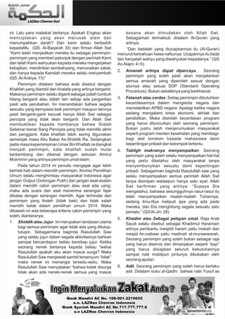 22 buletin hikmah jumat laz nas chevron duri edisi xxii 2014 siapakah pemimpin yang soleh | PDF