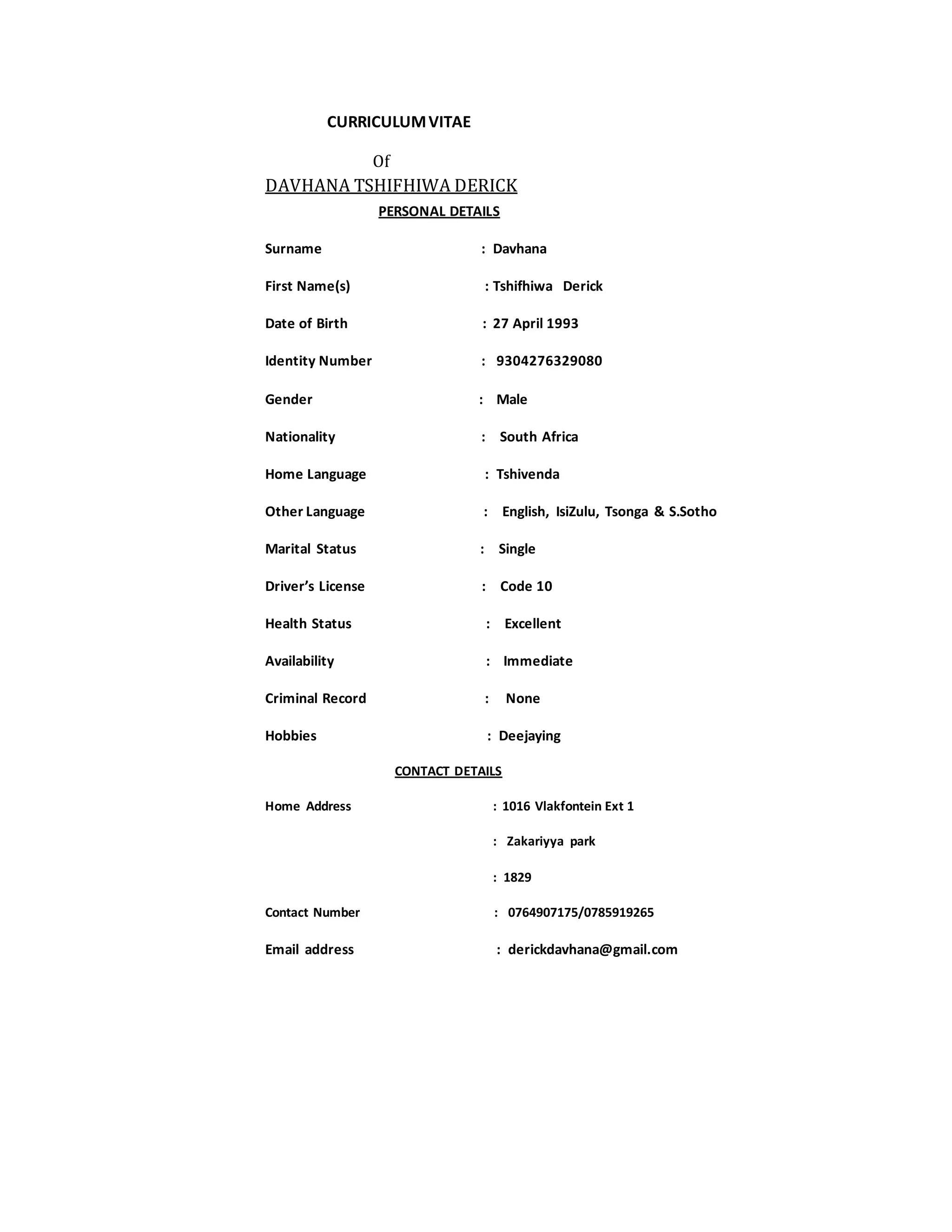 CURRICULUM VITAE | DOCX