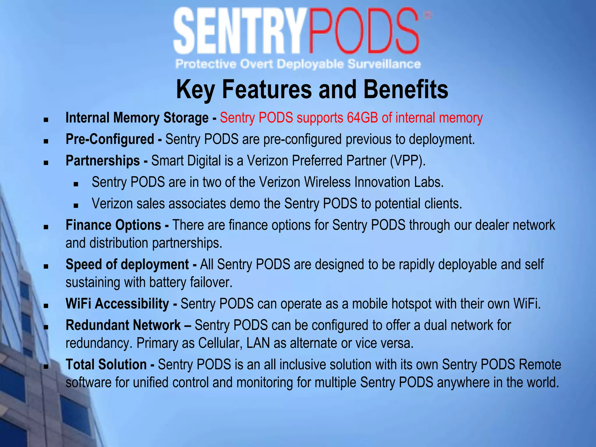 Sentry PODS Presentation | PDF