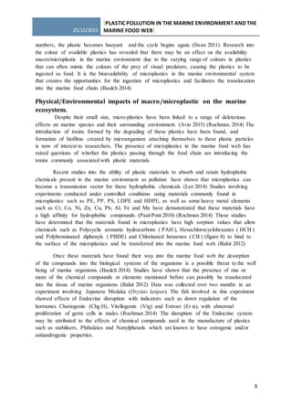 Plastic pollution in the marine environment and the marine food web | PDF
