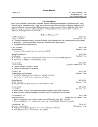 My Resume | PDF | Bars & Restaurants | Attractions