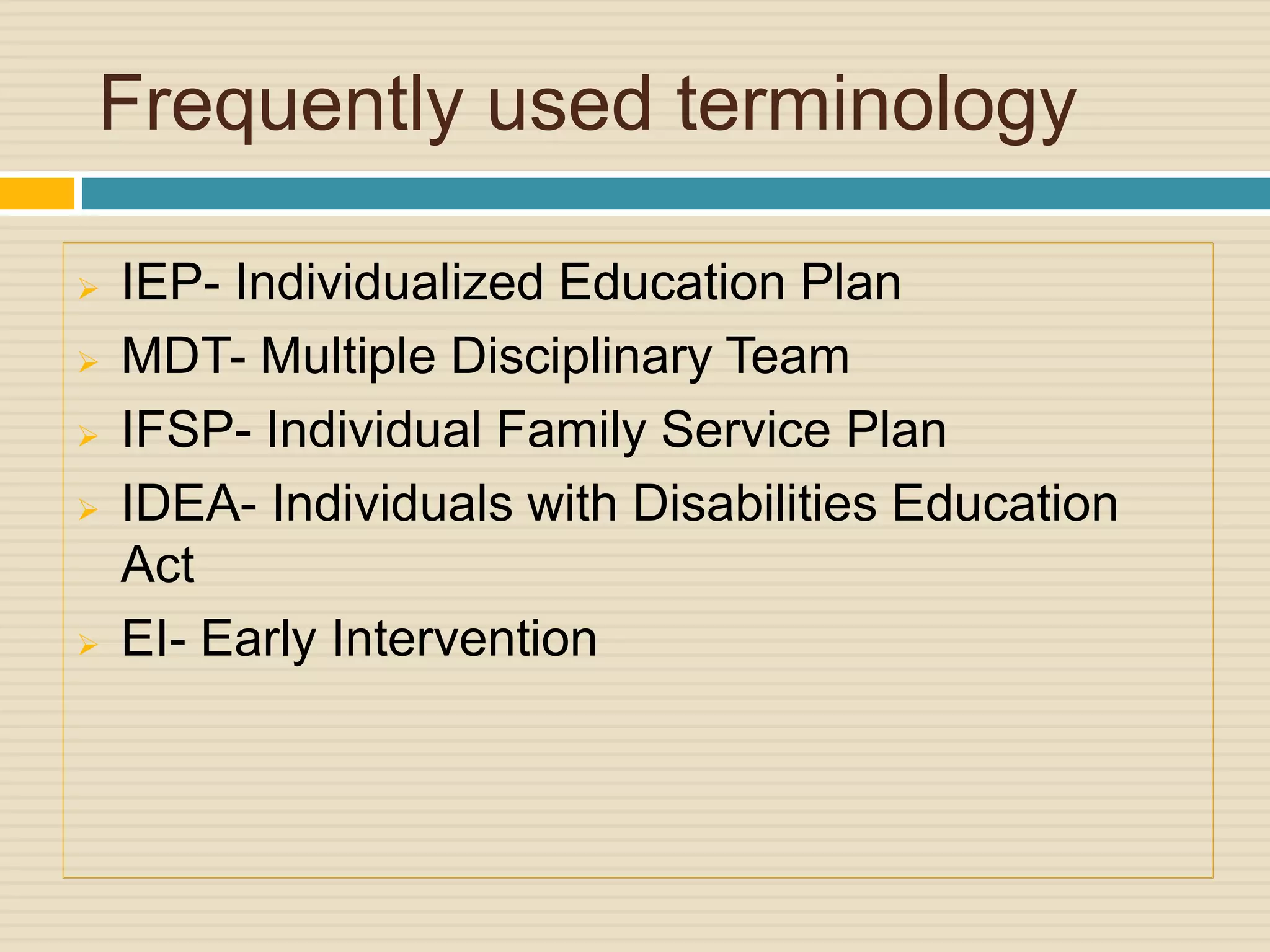 The Basics of an IEP | PPTX