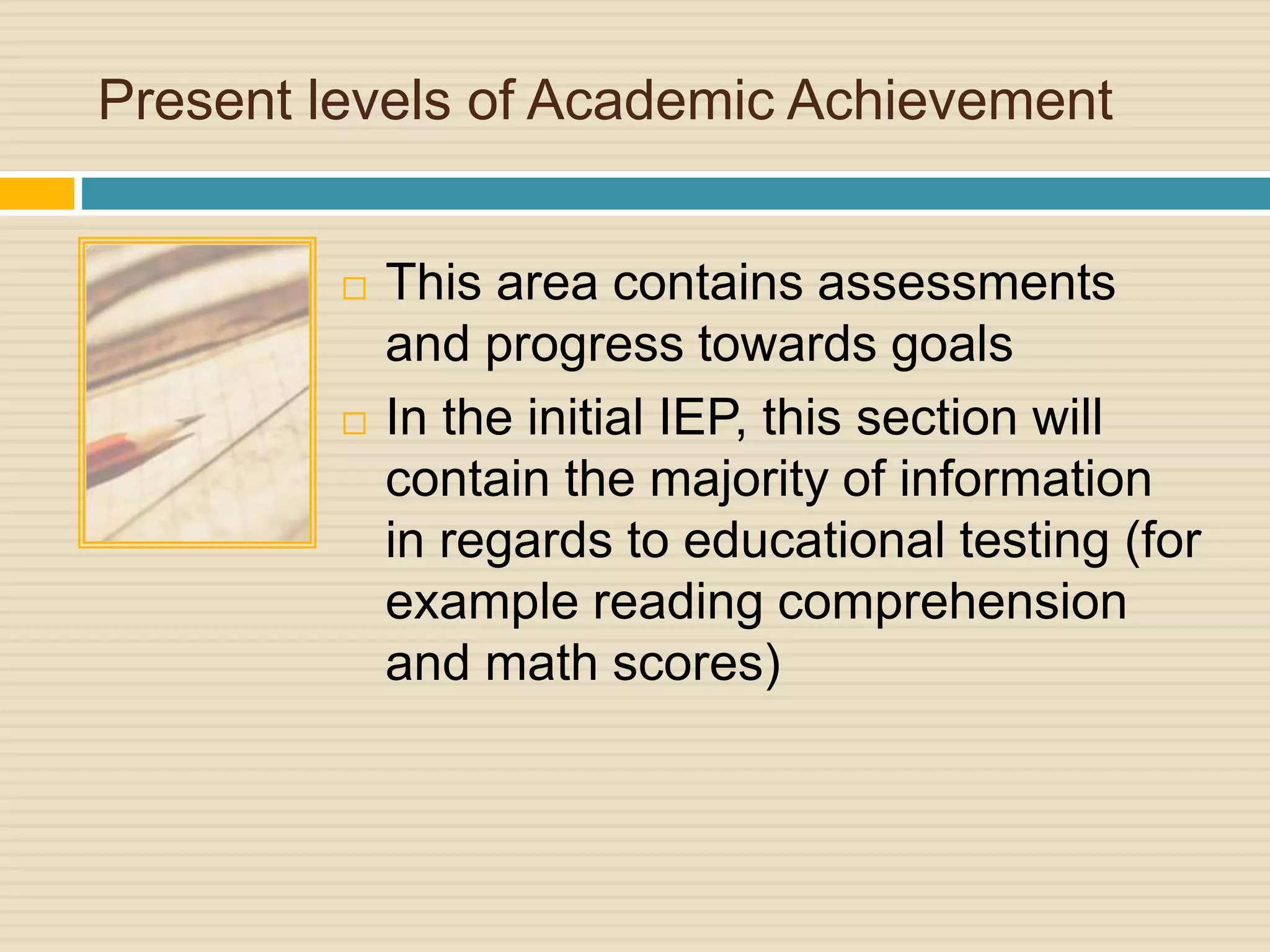 The Basics of an IEP | PPTX