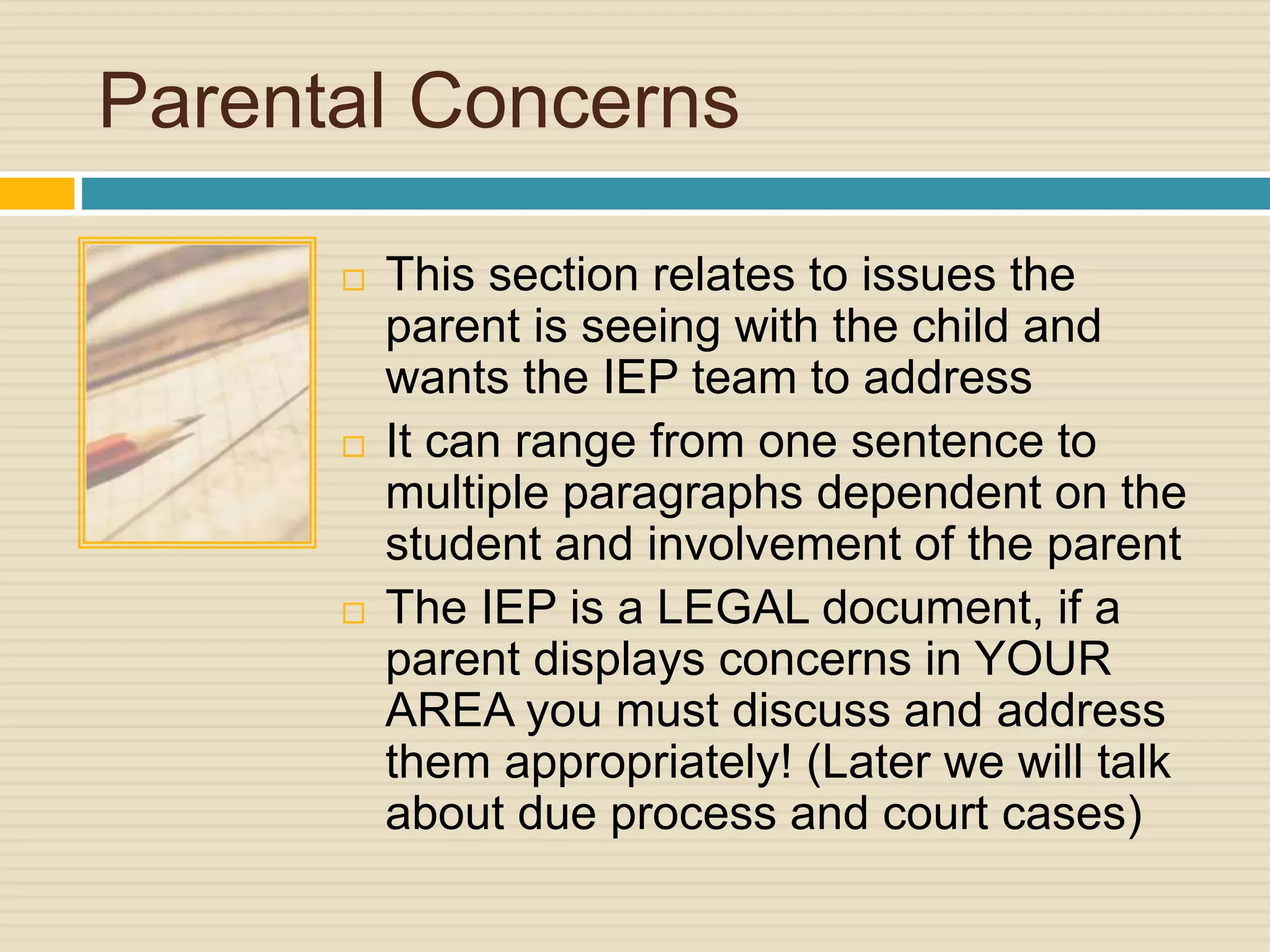 The Basics of an IEP | PPTX