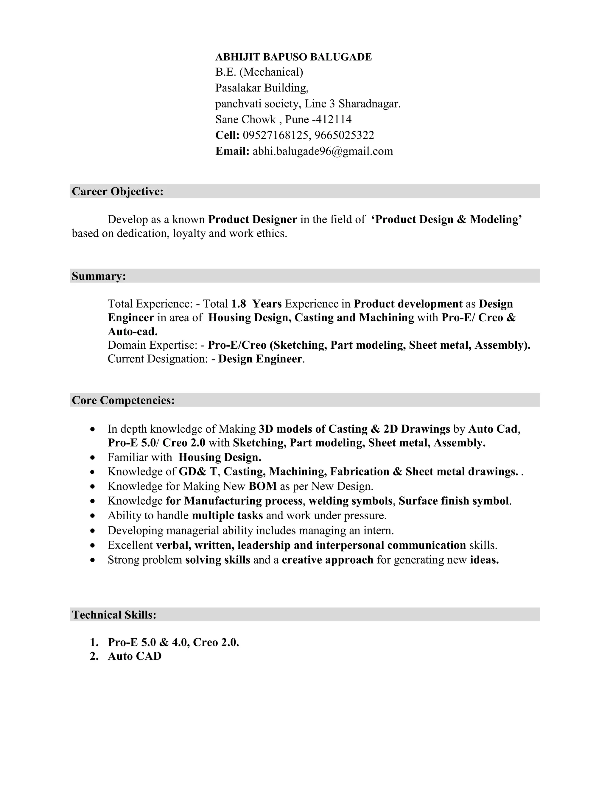 Abhi Updated CV | PDF