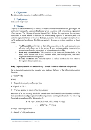 CAPACITY ESTIMATION STUDY _NATIONAL INSTITUTE | PDF
