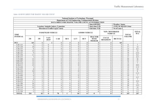 INTERSECTION_VOLUME_COUNT_CALCULATE TRAFFIC COUNT | PDF