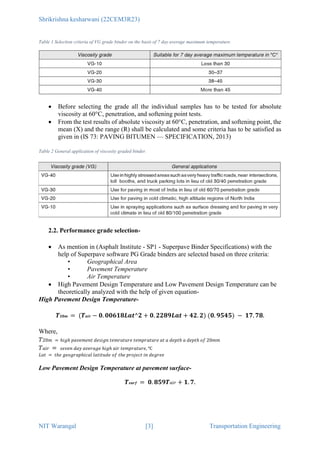 A CRITICAL REVIEW ON SELECTION OF BINDER FOR PAVING PROJECTS IN INDIA | PDF | Civil Engineering ...