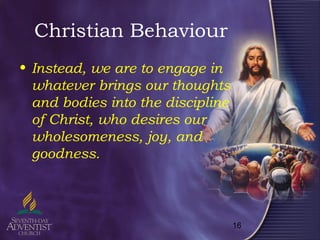 22 christian behaviour | PPT