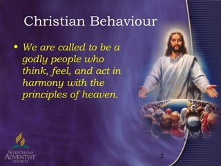 22 christian behaviour | PPT