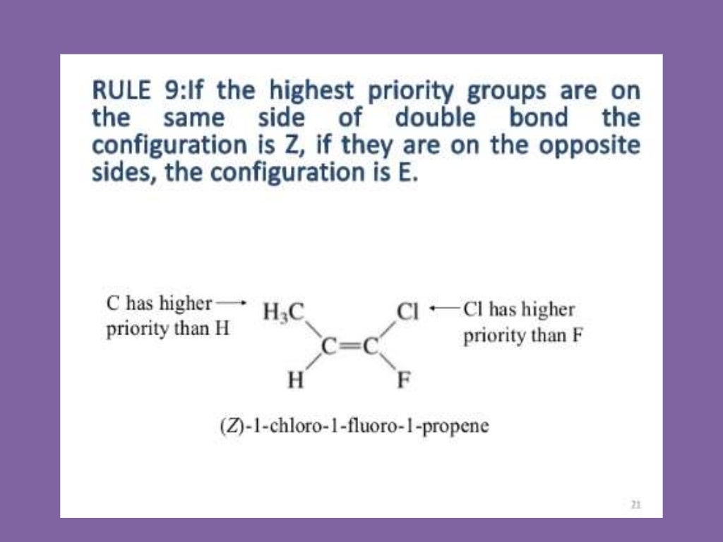 Cip Sequence Rule Organic Chemistry