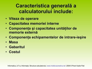 2.2. Clasificarea Calculatoarelor | PPT