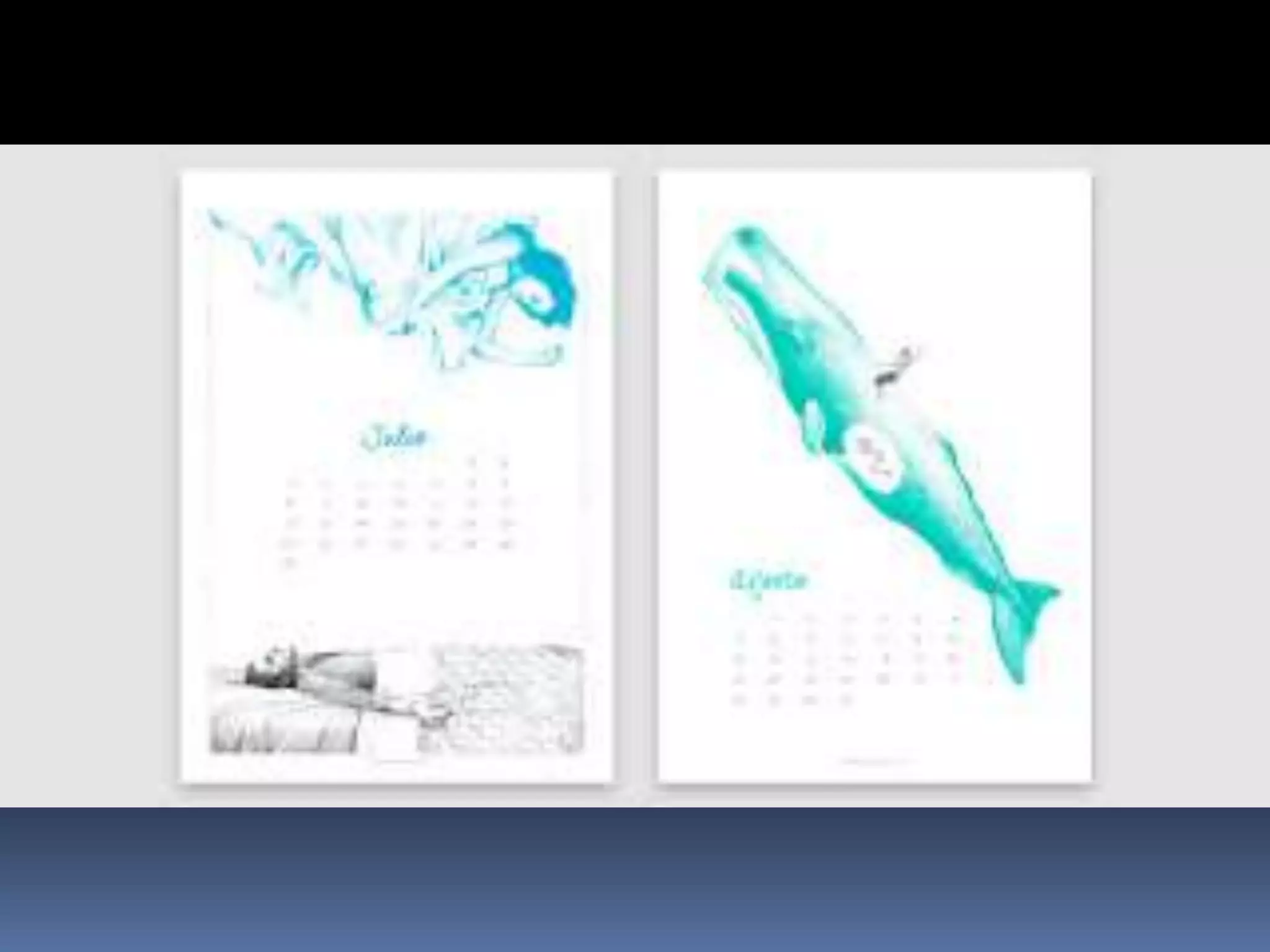 22 contoh desain kalender kreatif | PPT