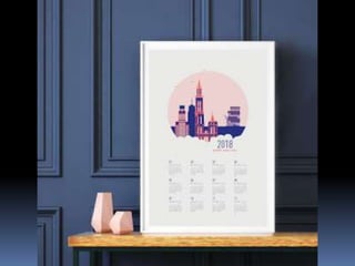 22 contoh desain kalender kreatif | PPT