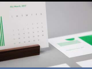 22 contoh desain kalender kreatif | PPT