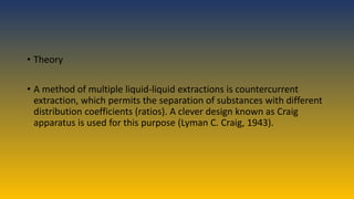 Counter current extraction | PPTX