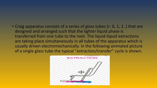 Counter current extraction | PPTX | Chemistry | Science