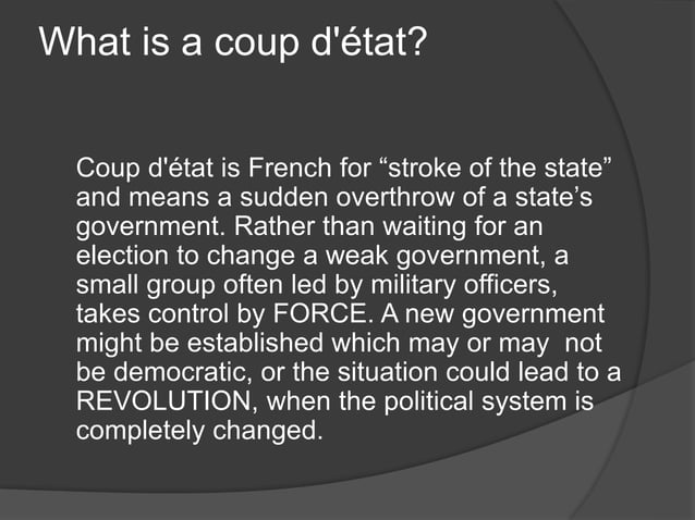 22 coup d’etat | PPTX