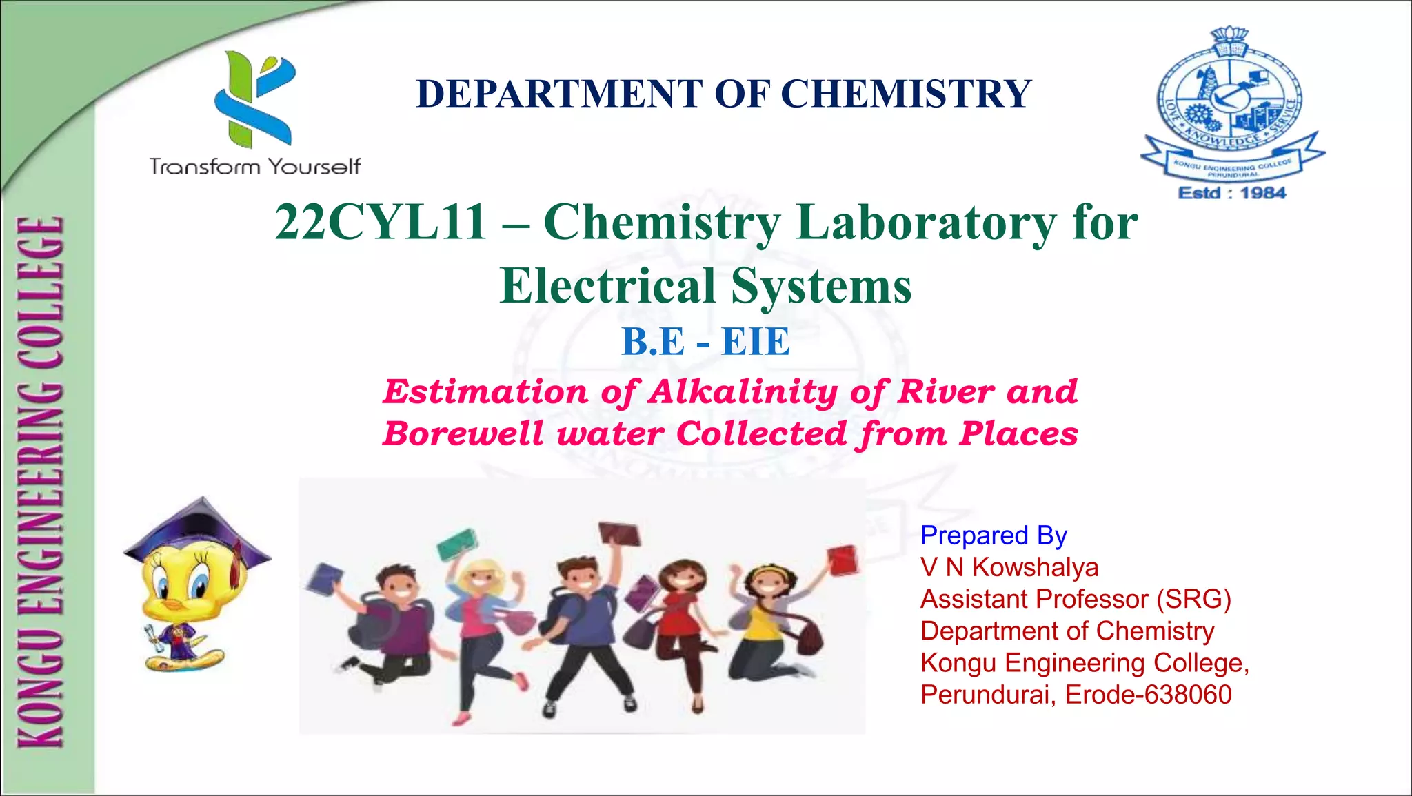 22CYL11 & Chemistry Laboratory for Electrical Systems (EIE-Alkalinity).ppt