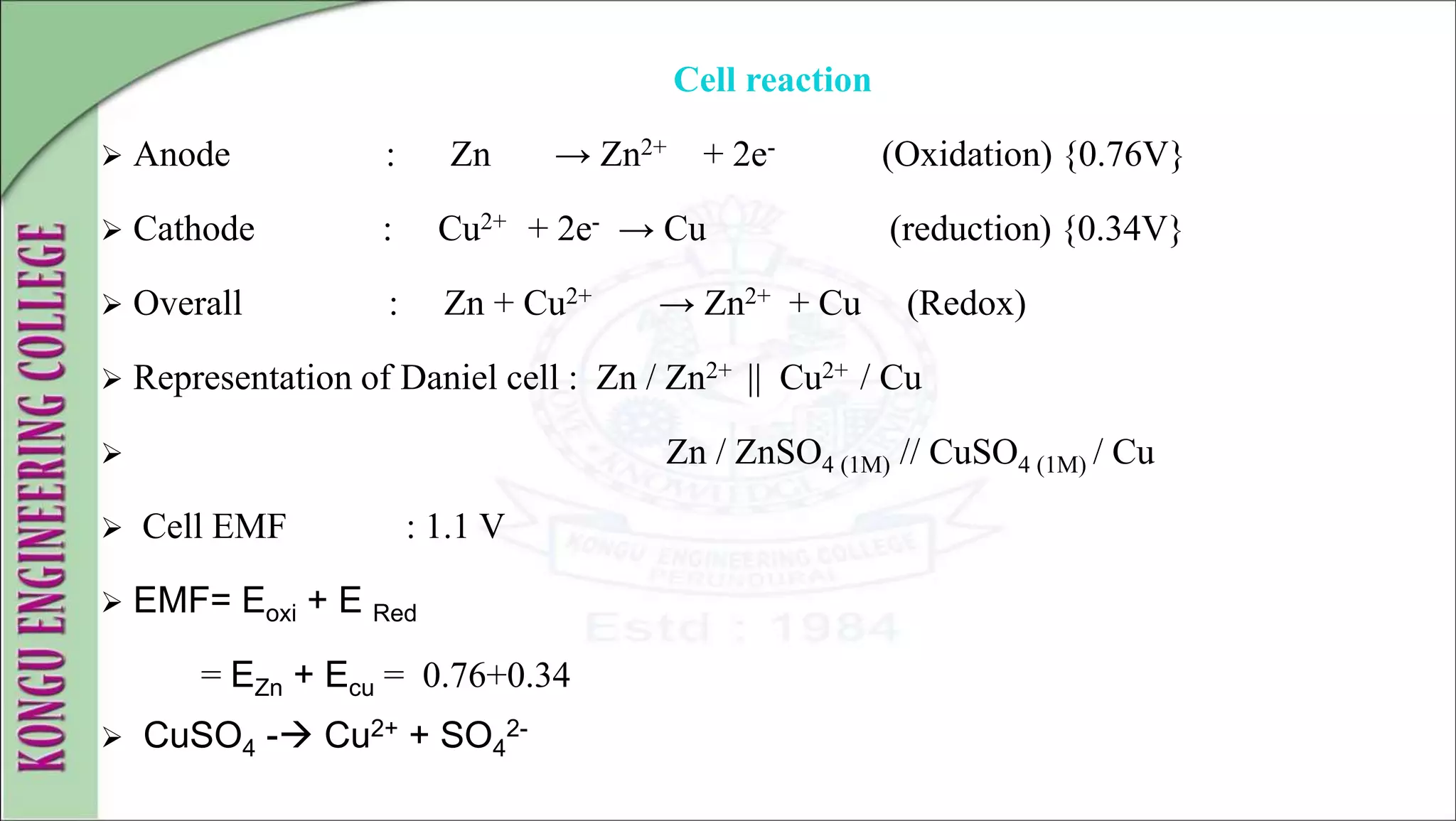 22CYT12-Unit_I_Electrochemistry - EMF Series & its Applications.ppt