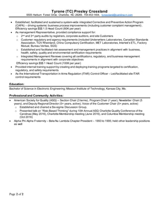 tc - resume - 2016 updt - combo | PDF