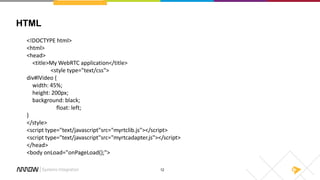 WebRTC for Beginners Webinar Slides | PDF