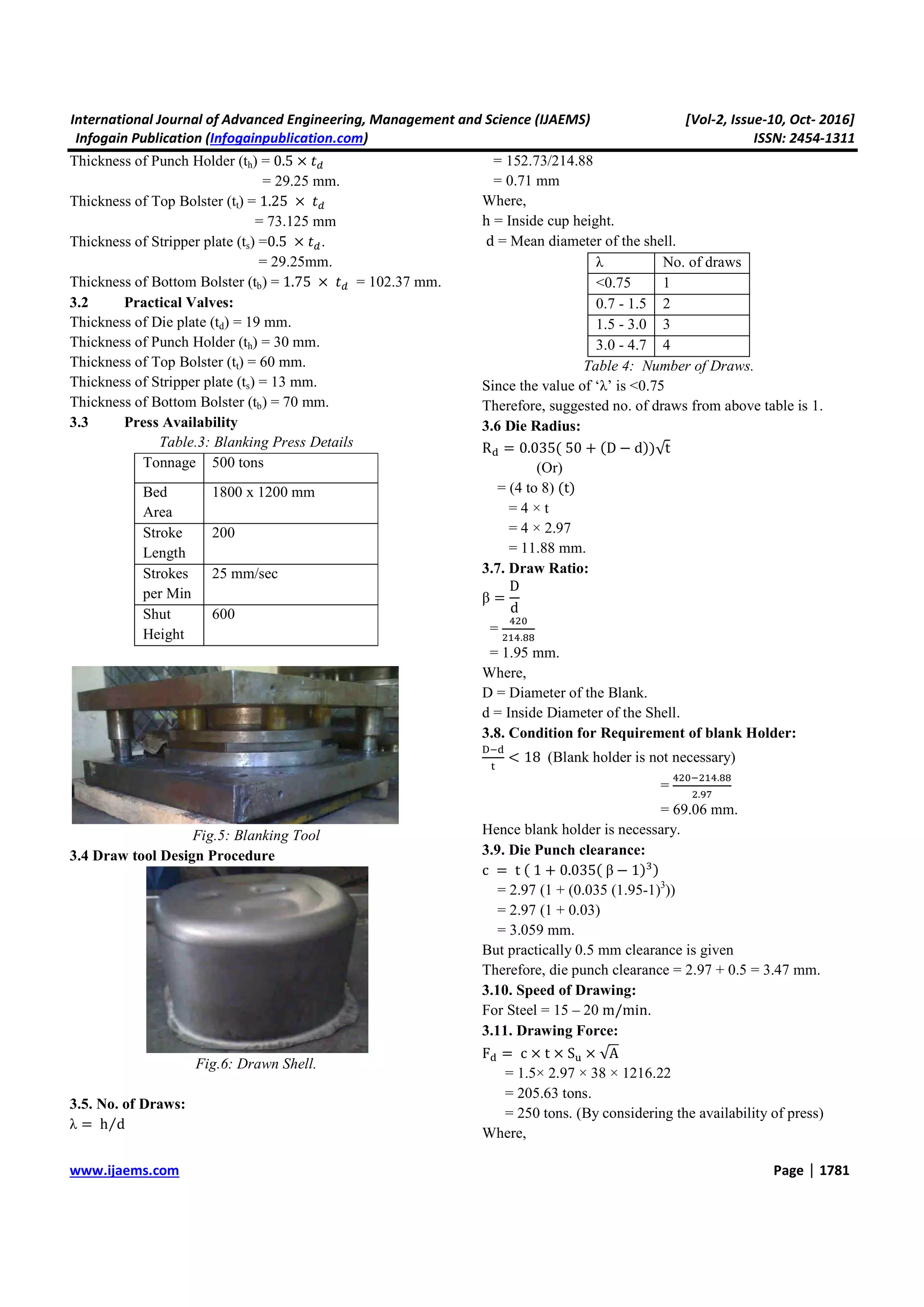 Design and Manufacturing of Press Tools for Compressor Shell | PDF