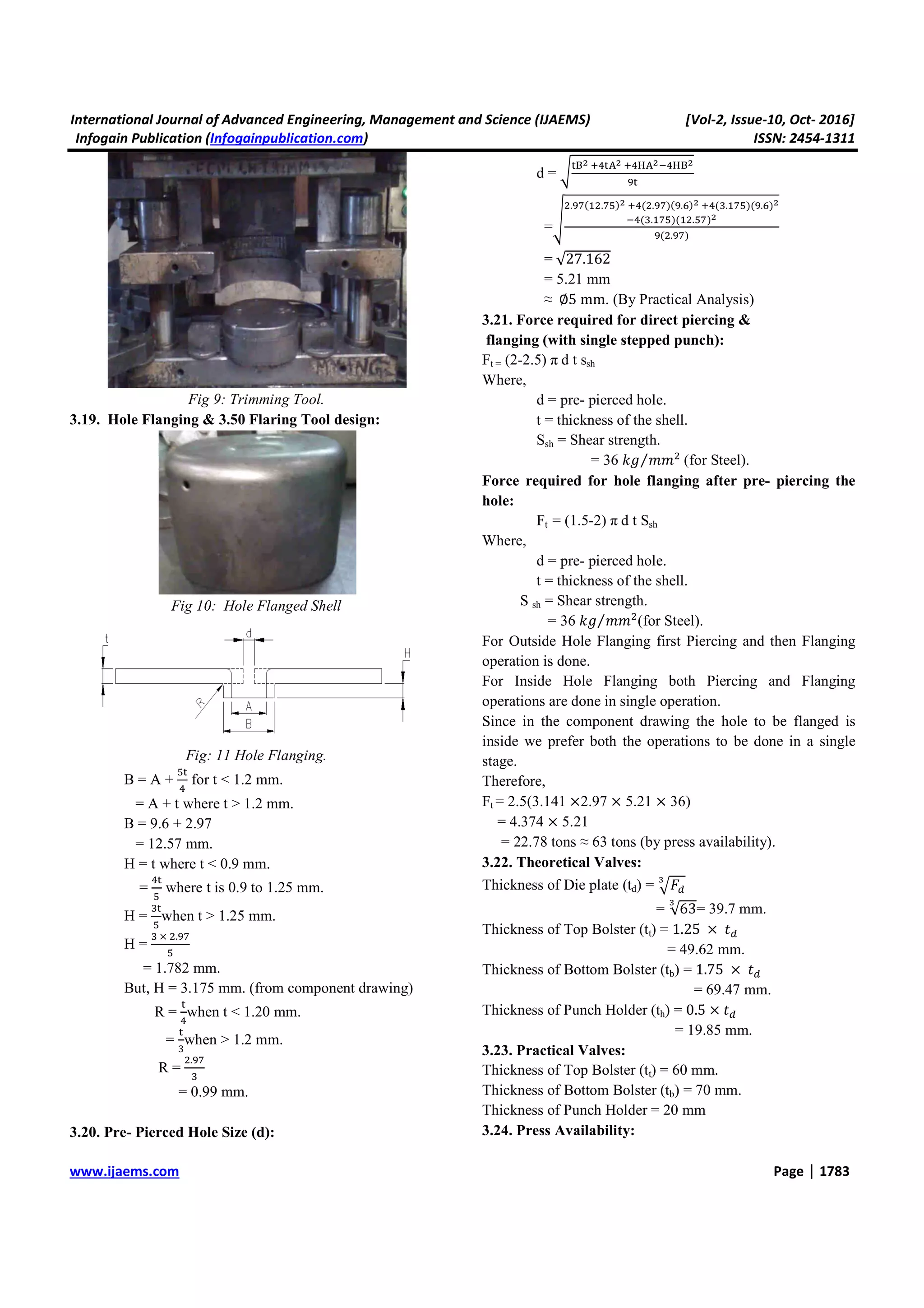 Design and Manufacturing of Press Tools for Compressor Shell | PDF