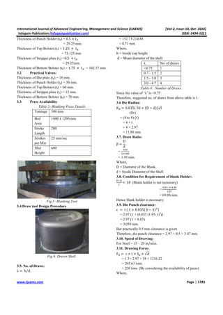 Design and Manufacturing of Press Tools for Compressor Shell | PDF