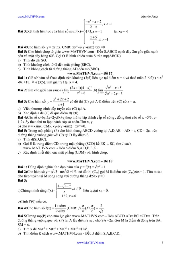 22de thi hkii 11 phongmath | PDF