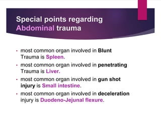Mechanism of torso trauma - surgery | PPTX