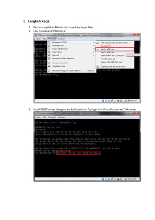 Instalasi dan Konfigurasi DHCP Server pada Linux | PDF