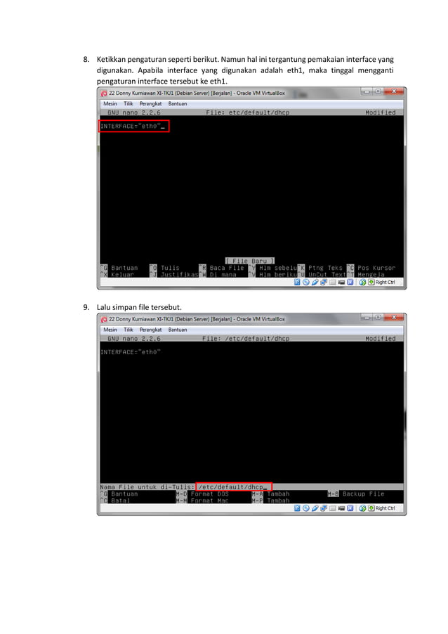 Instalasi dan Konfigurasi DHCP Server pada Linux | PDF