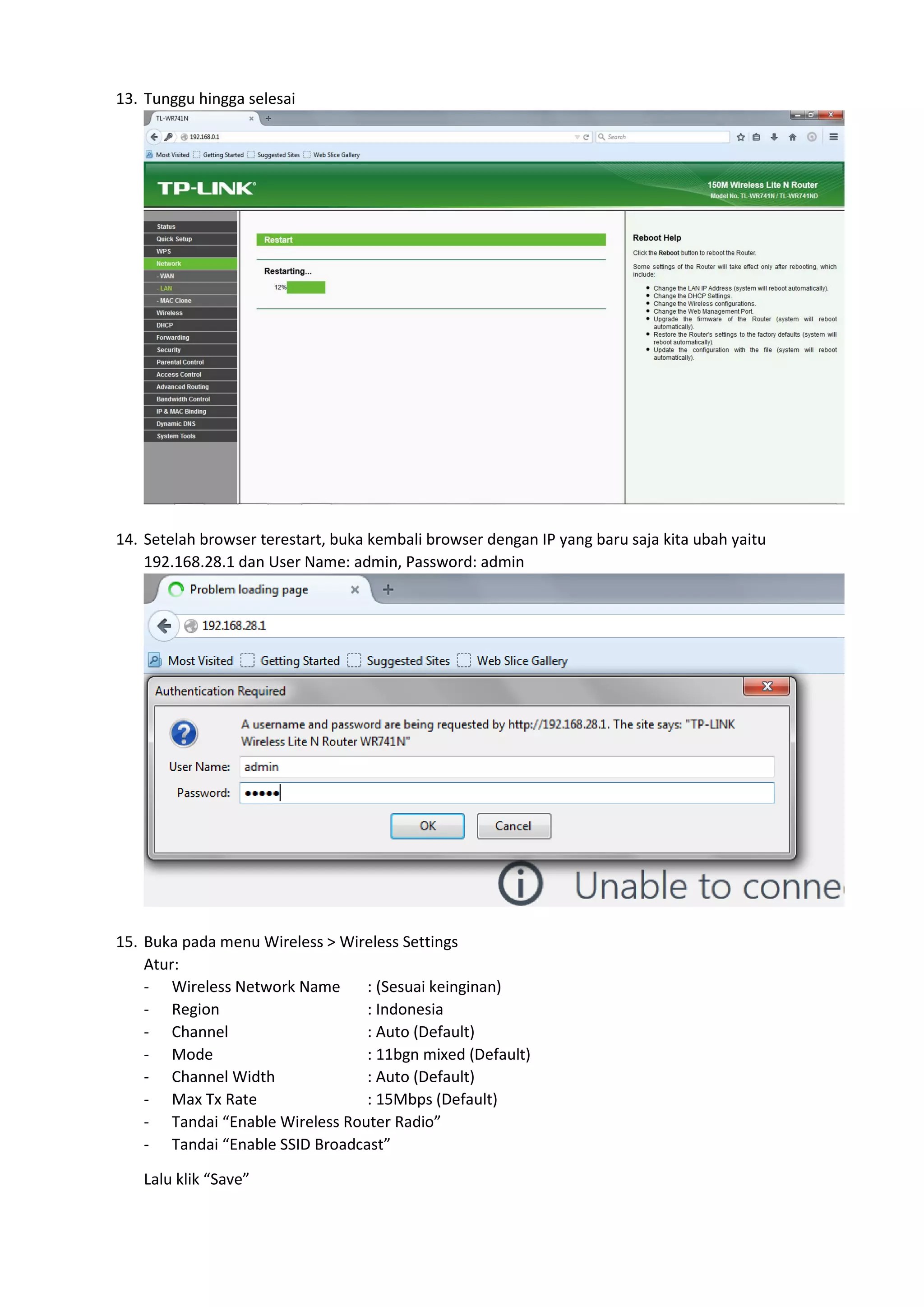 Konfigurasi Wireless Router | PDF