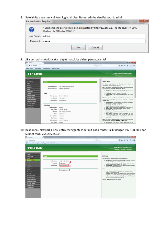Konfigurasi Wireless Router | PDF