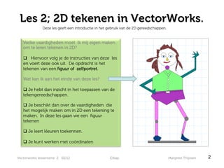#2 2D tekenen Vectorworks | PDF
