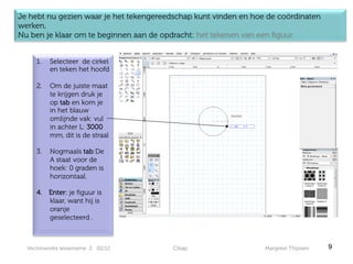 #2 2D tekenen Vectorworks | PPT