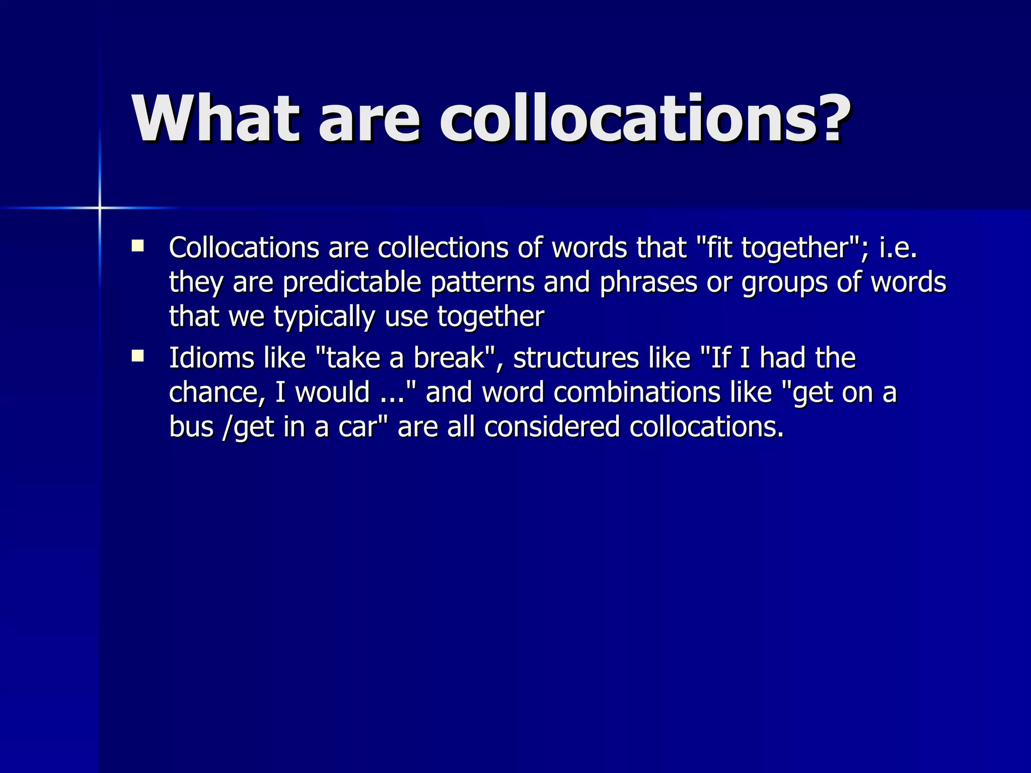 Collocations | PPT