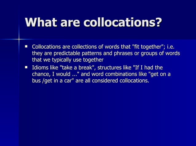 Collocations | PPT