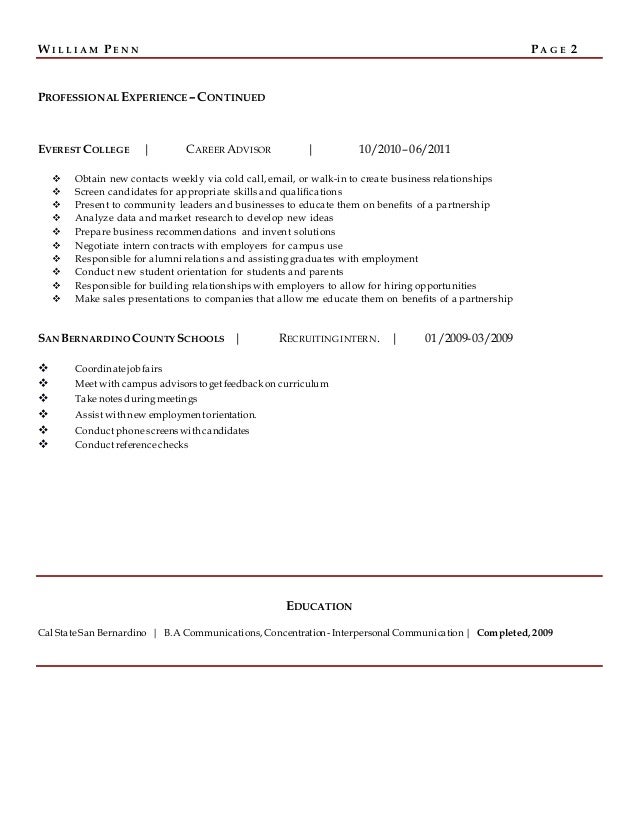 Will's resume
